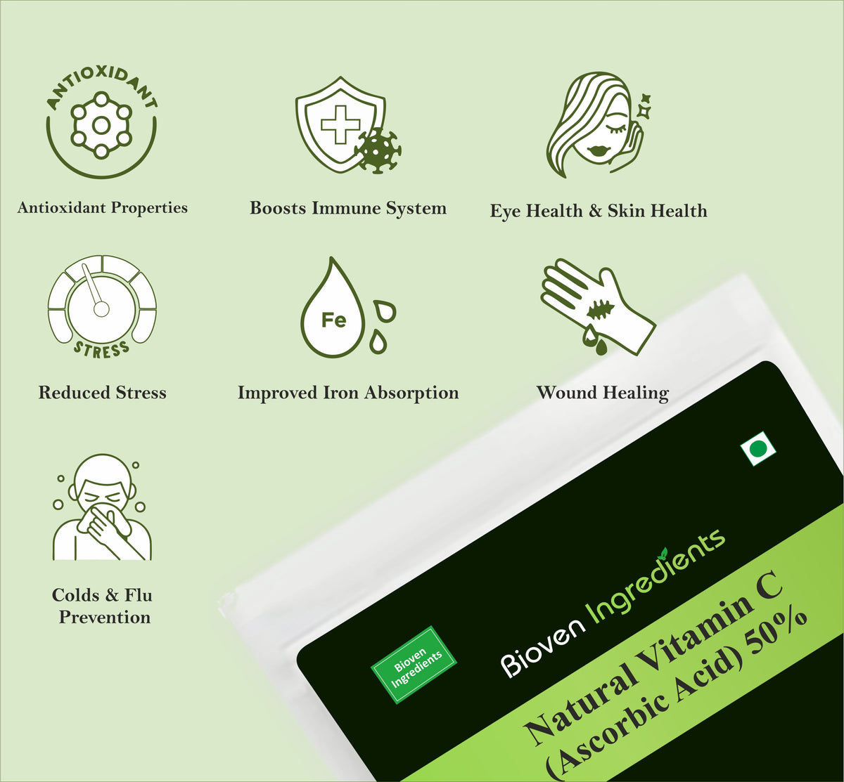 Buy Natural Vitamin C Powder | Online Ingredients