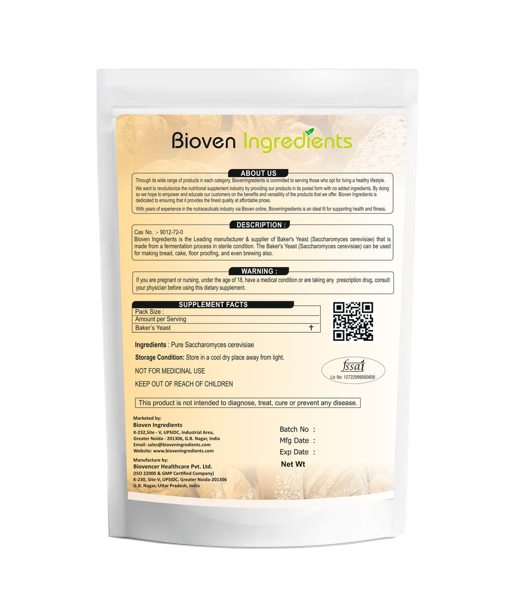 Bioven Ingredients Baker's Yeast (Saccharomyces cerevisiae) online at ...