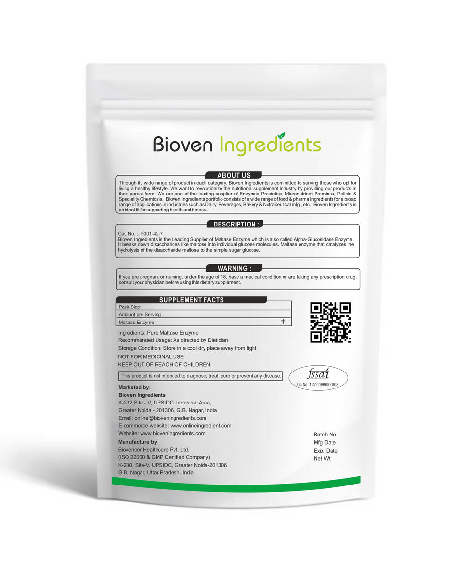Buy Pure Maltase Enzyme online at flat 15% OFF - Bioven Ingredients ...
