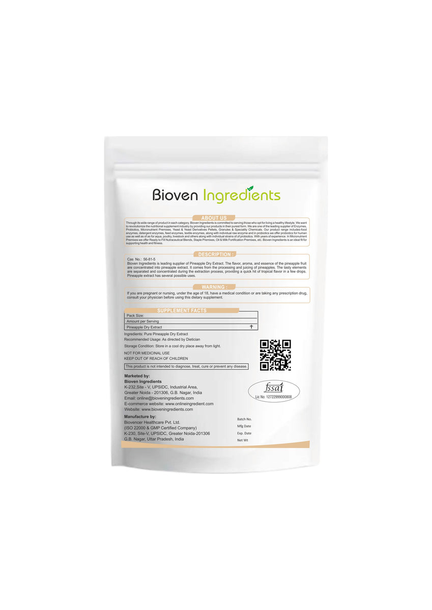 Buy Bioven Ingredients Pineapple Dry Extract | Online Ingredients