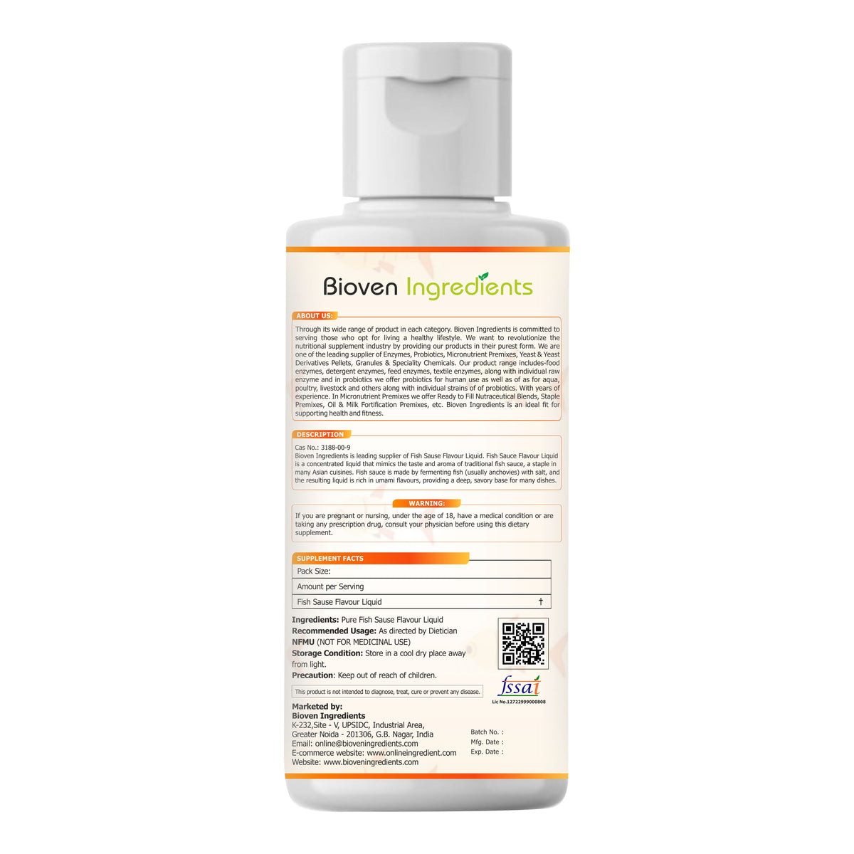 Buy Bioven Ingredients Fish Sause Flavour Liquid- 125ml Online | Online ...