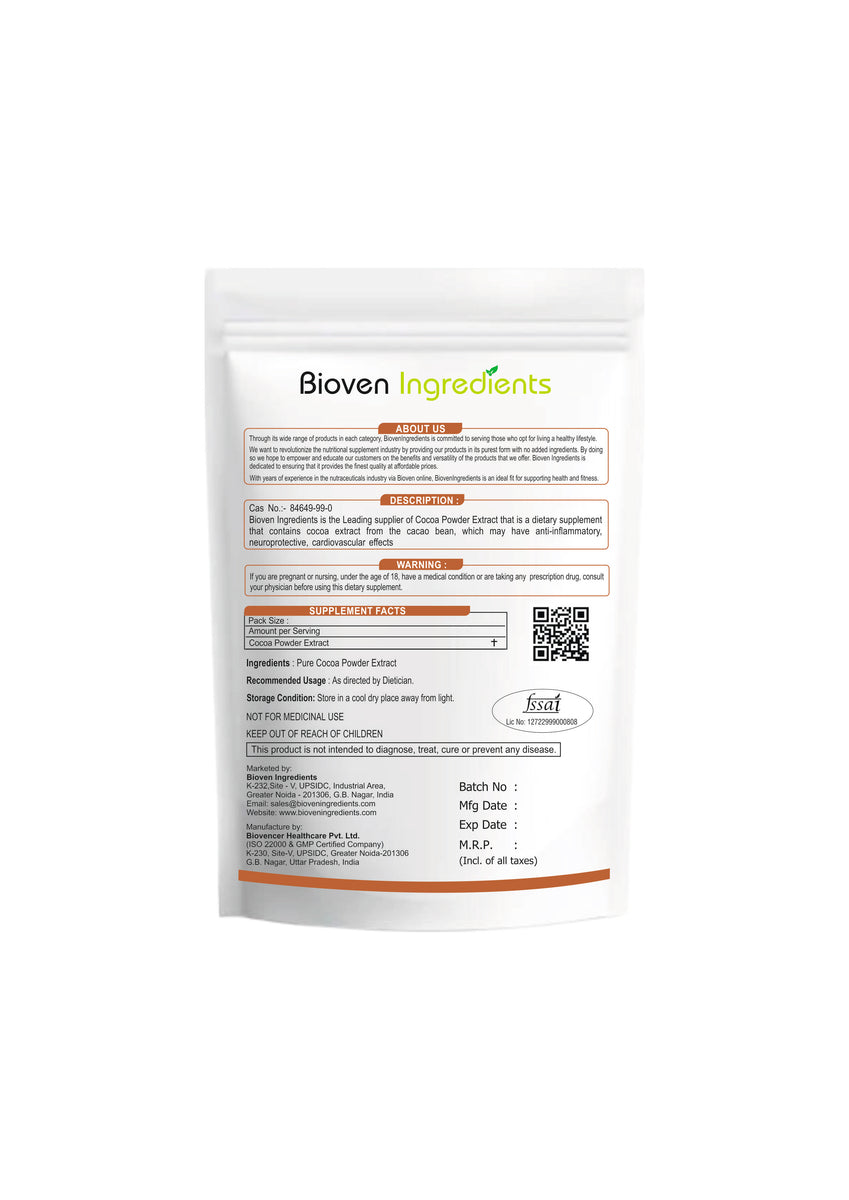Buy Bioven Ingredients Cocoa Powder Extract | Online Ingredients