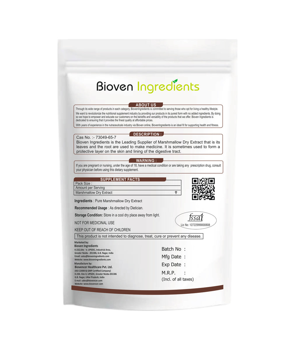Buy Marshmallow Dry Extract at Best Price in India | Online Ingredients