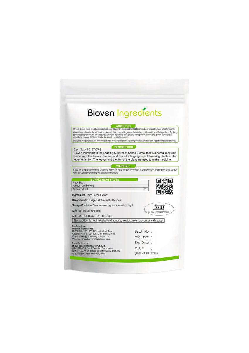 Buy Bioven Ingredients Senna Extract | Online Ingredients