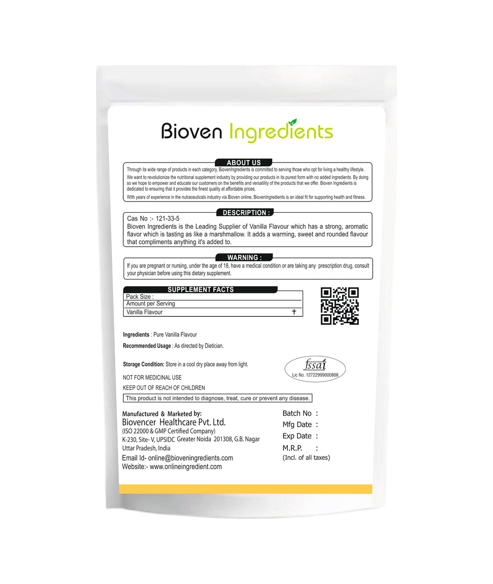Buy Bioven Ingredients Vanilla Flavor | Online Ingredients